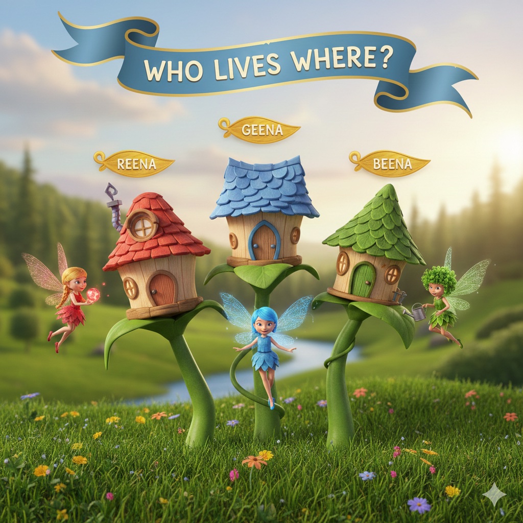 Who Lives in Which House? (Logical Reasoning – Level 0) – Ignite